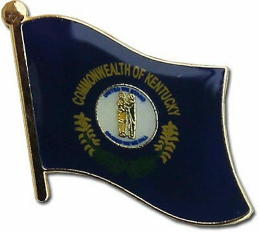 State of Kentucky KY Flag Bike Motorcycle Hat Cap lapel Pin | eBay