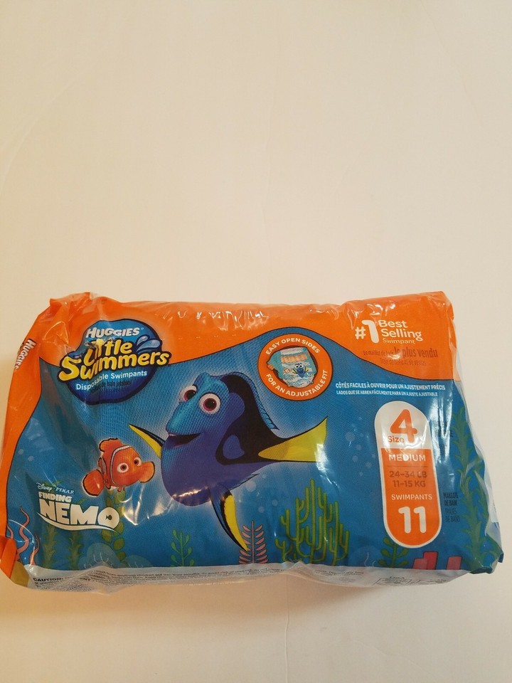 Huggies Little Swimmers Disposable Swim Diapers Size 4 Finding Nemo 11 ...
