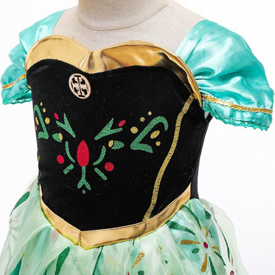 Princess Elsa Anna Role Cosplay Frozen Dress Costume Dress for Girls ...