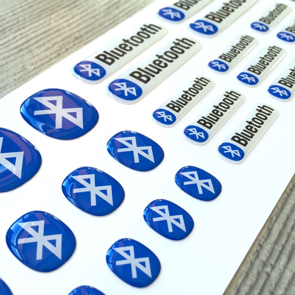 25pcs Bluetooth 3D domed sticker decals | eBay
