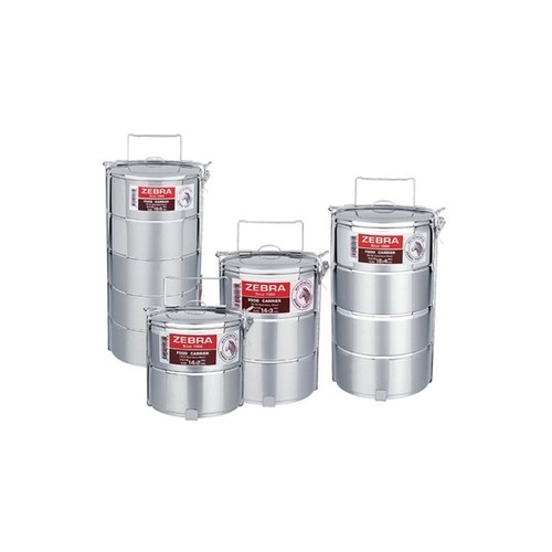 Zebra Brand Stainless Steel Food Carrier Lunch Box Pinto 14cm x 2 tie G ...