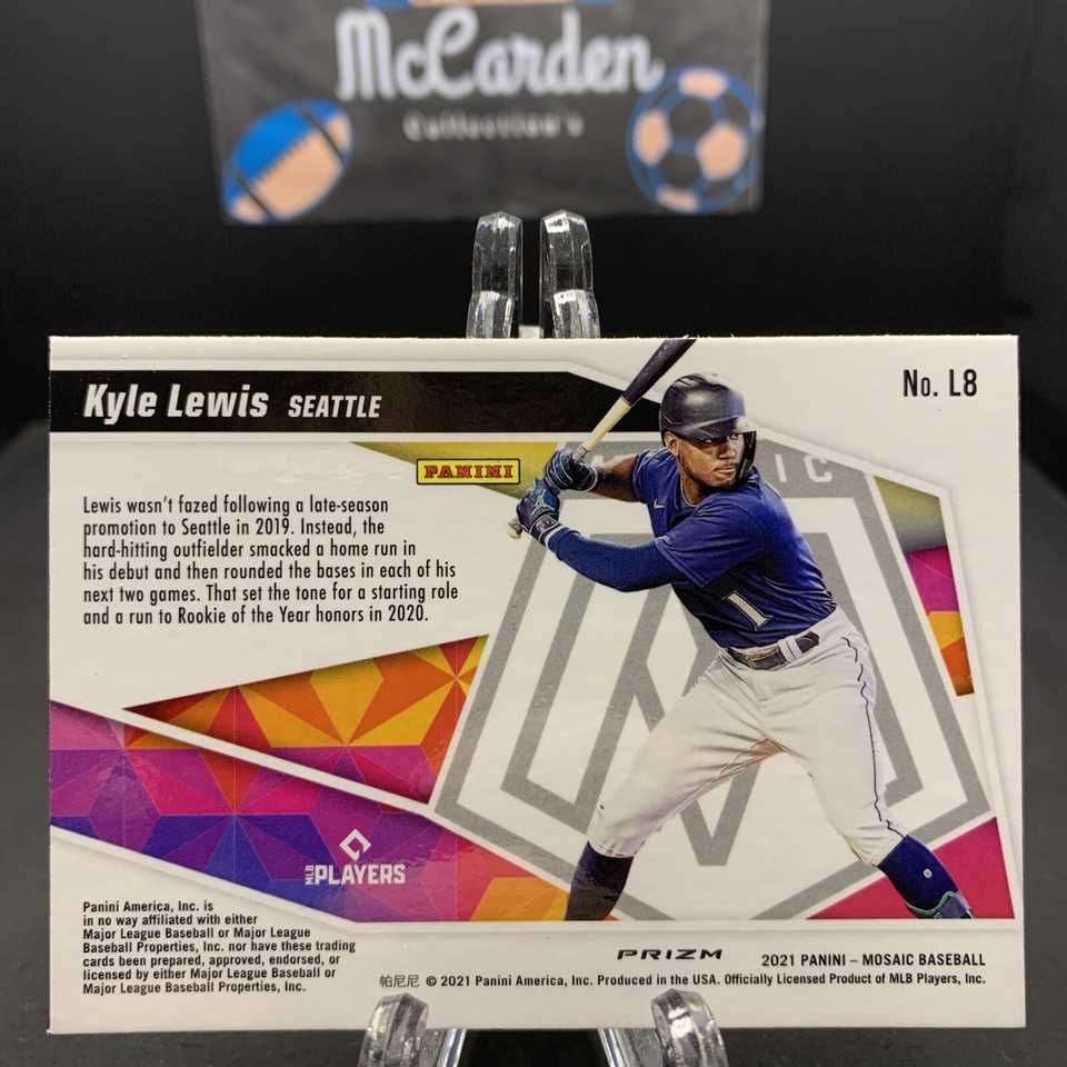2021 Panini Mosaic Silver Prizm Launched Kyle Lewis #L8 Seattle ...