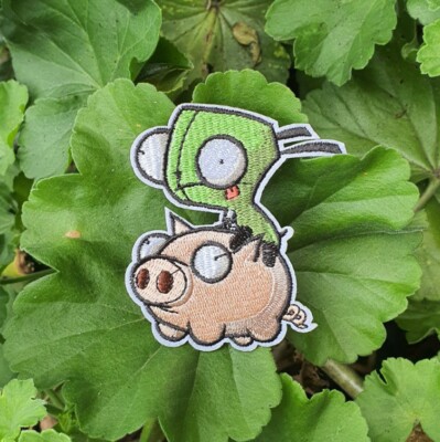 INVADER ZIM IRON ON PATCH. SEW ON EMBROIDERED PATCH | eBay