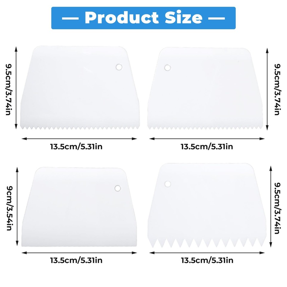 4 Pcs Adhesive Spreader, Notched Glue Applicator Kits 4pcs Spreader | eBay