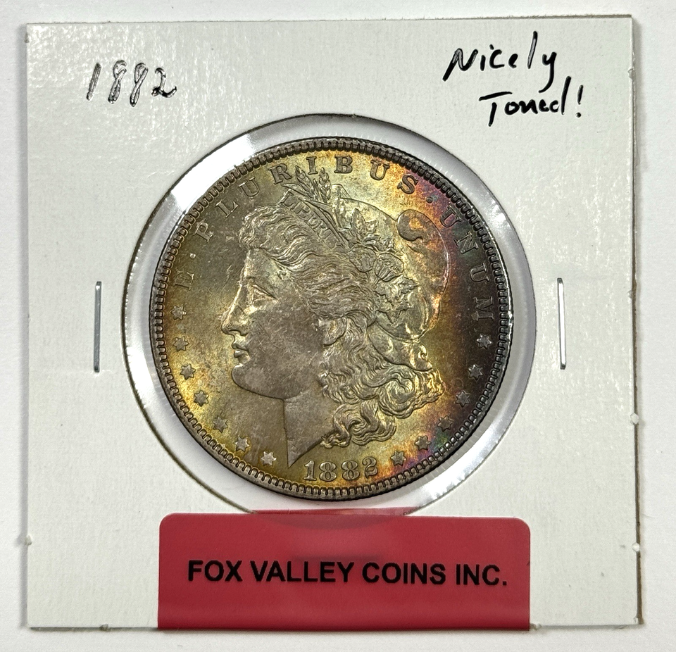 1882 Morgan Silver Dollar Nicely Toned! Look Video! | eBay