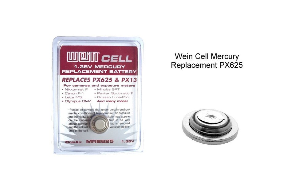 Wein Cell PX625 PX13 MRB62 replacement battery Olympus OM1 Pentax ...