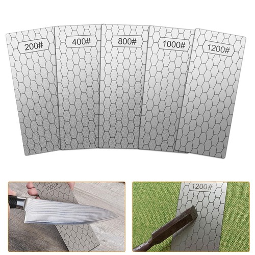 5pcs 200-1200 Grit Diamond Sharpening Stone Set Honeycomb Surface ...
