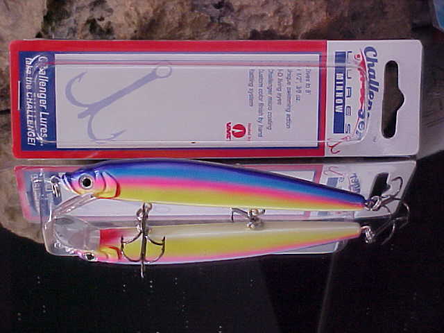 Challenger 4 1/2 Jerk Minnow Lure EG-033F#T28 for Bass/Walleye/Pickerel ...
