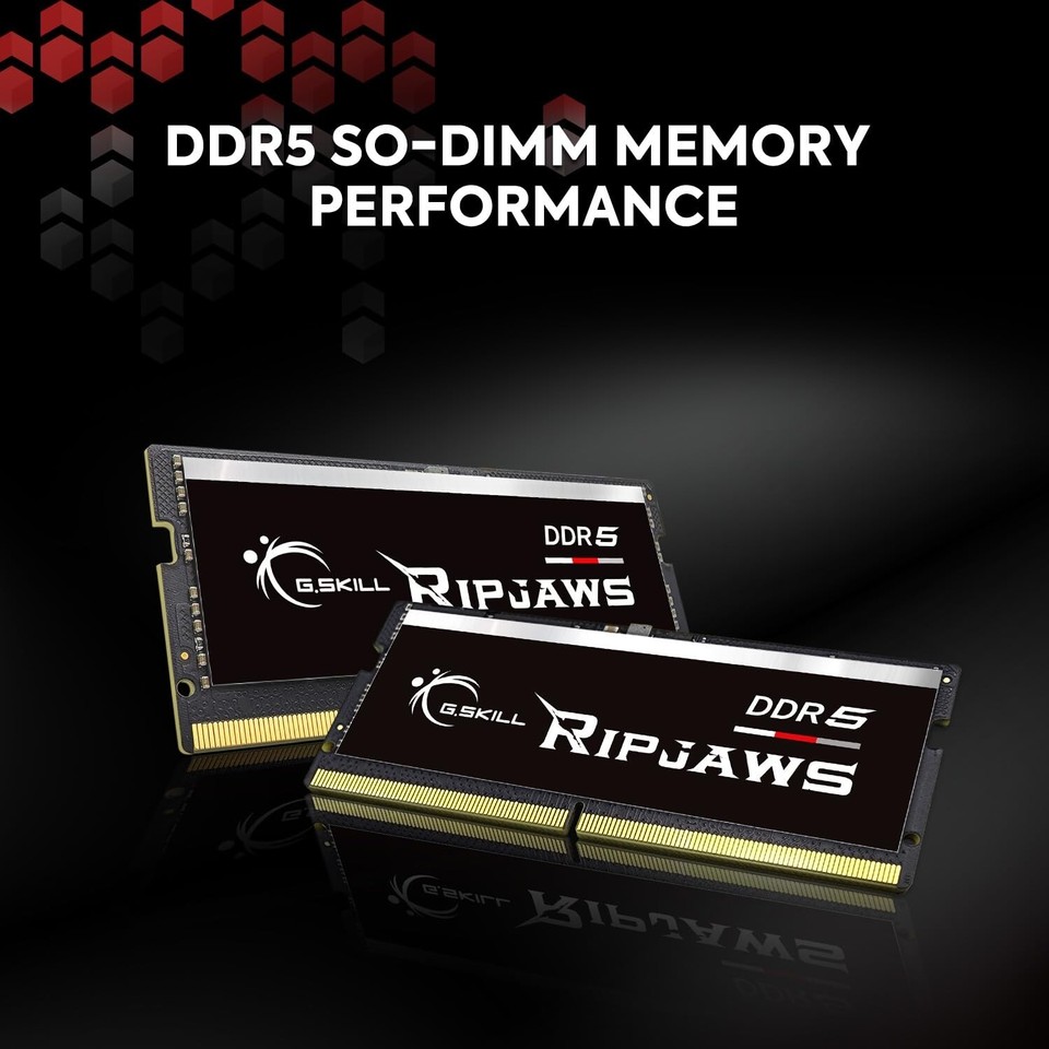 G.SKILL Ripjaws DDR5 SO-DIMM Series DDR5 RAM 64GB (2x32GB) 4800MT/s ...