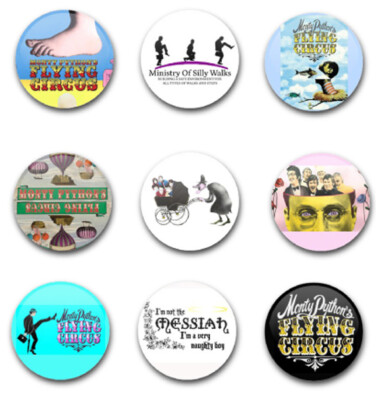 25mm 1" BUTTON BADGES x9 MONTY PYTHON | eBay UK