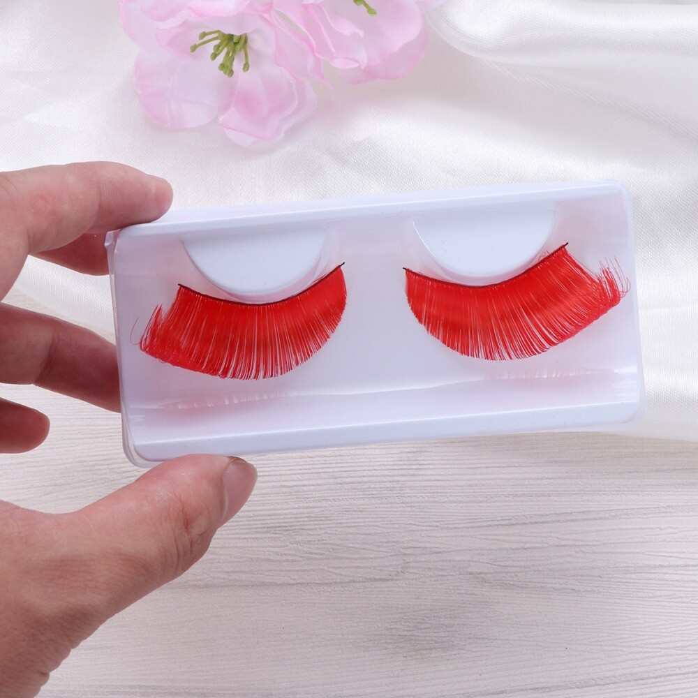 Reusable Long Thick Eyelashes Fancy Party False Eyelashes Makeup Eye | eBay