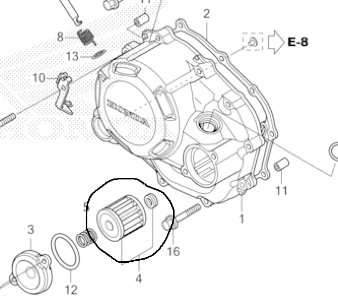 Genuine Honda CB125F CBF125 2021-2024 Engine Case Oil Filter New OEM ...