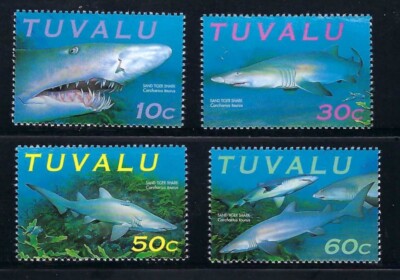 TUVALU 2000 Sand Tiger Shark Fish Stamps Fishes | eBay