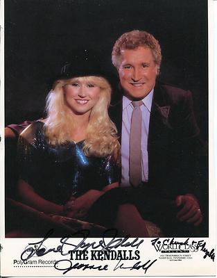 THE KENDALLS ROYCE & JEANNIE KENDALL COUNTRY MUSIC DUO SIGNED PHOTO ...