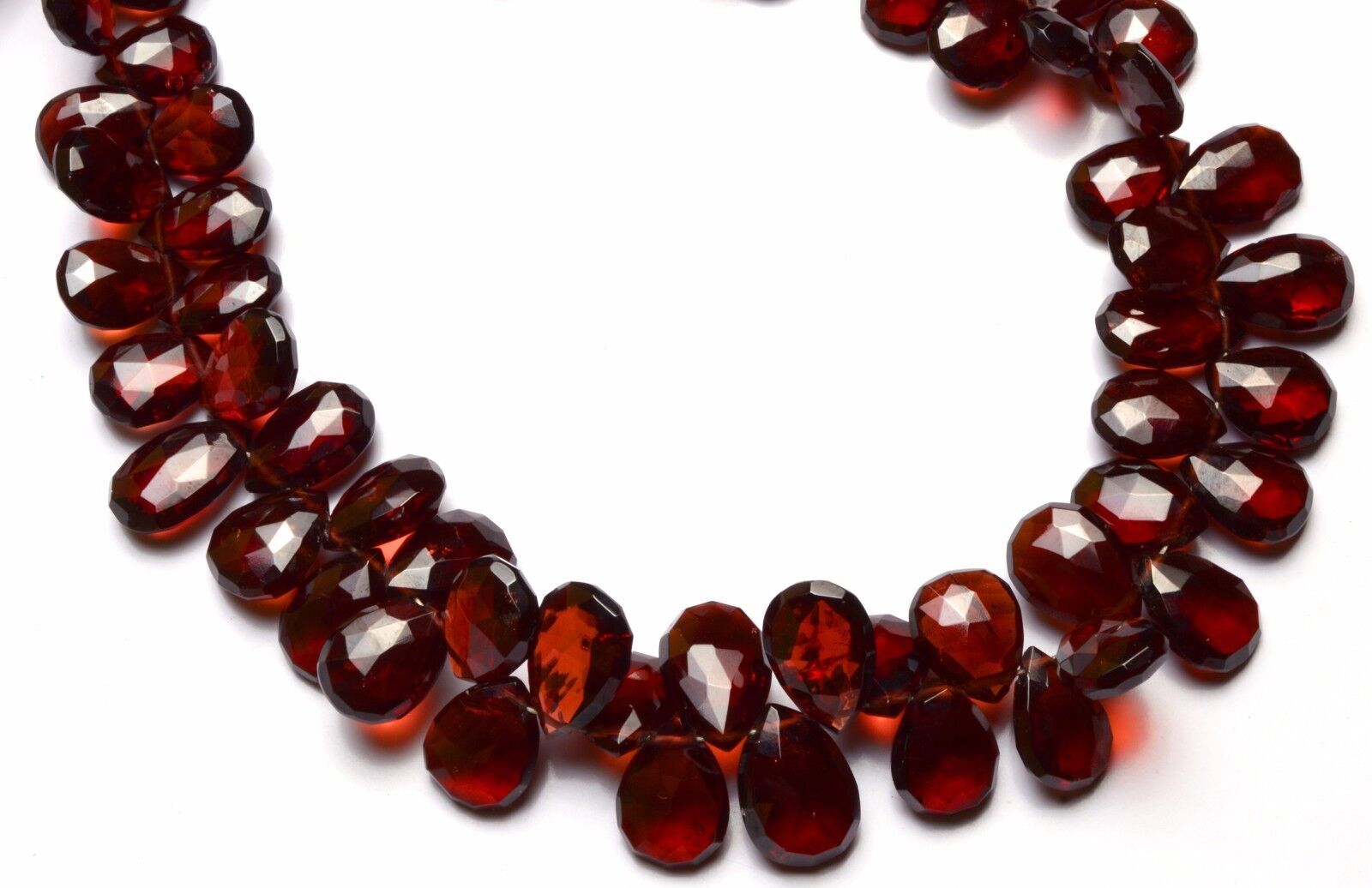 Natural Gem Rhodolite Garnet Facet 8x6 to 10x7MM Pear Shape Briolettes ...