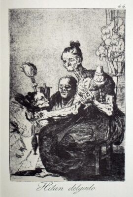HILAN DELGADO Francisco de Goya, illustration eau forte gravure de los ...