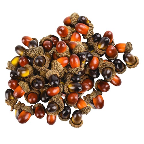 160pcs Artificial Mini Acorns: Realistic Acorn For Crafts Decoration ...