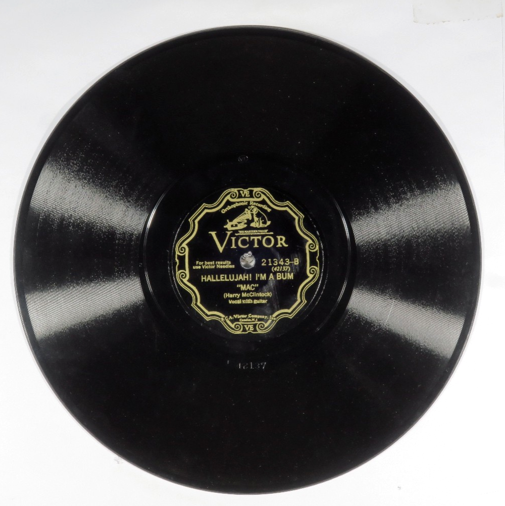 78 RPM -- MAC - Harry McClintock, Victor 21343, E+ Country - Bum - Hobo Song | eBay