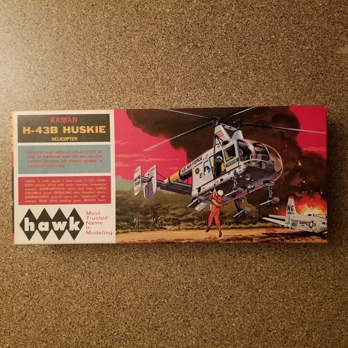 HAWK MODELS 1/32 H-43B KAMAN HUSKIE - 1966/1967 ISSUE- HARD BOX ...