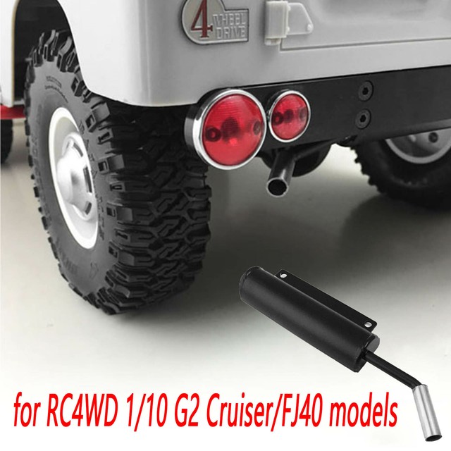 for CCHAND Rc4wd 1/10 G2 Cruiser/fj40 RC Car Metal Exhaust Simulated ...