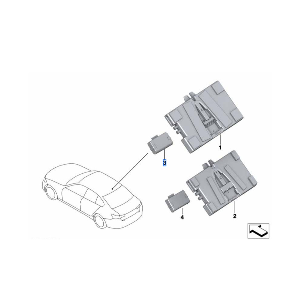 Battery TCB Telematic 2447710 84102447710 BMW Serie X1 F48 X3 F15 F25 ...