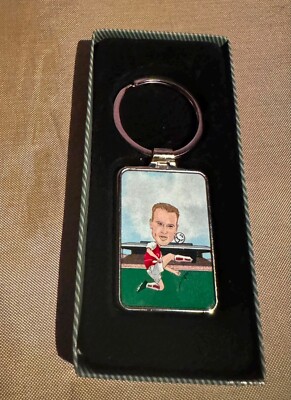 Arsenal Cartoon Dennis Bergkamp Fan Art Made Keyring | eBay