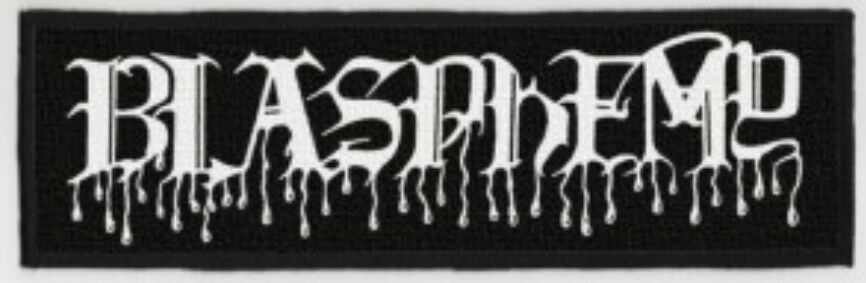 Blasphemy Logo Black Metal Sublimated Printed Patch B021P | eBay