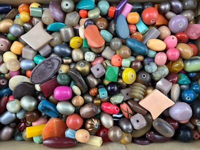 200+ PCS LOOSE ASSORTED ROUND PIPE TUBE RESIN BEADS 2 LB | eBay