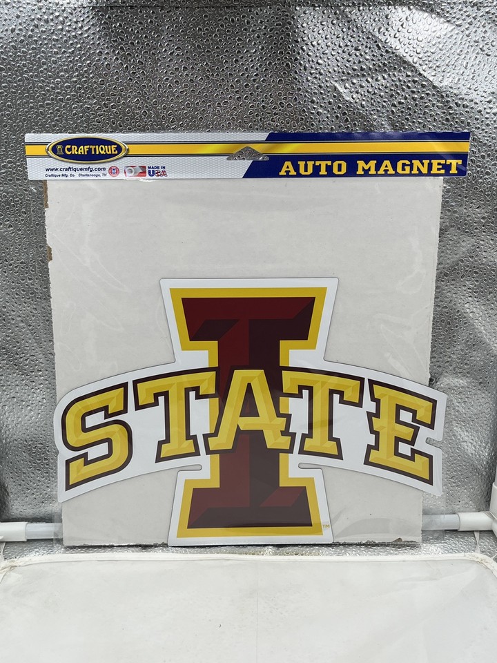 Iowa State Cyclones NCAA Car Magnet 12" Craftique | eBay