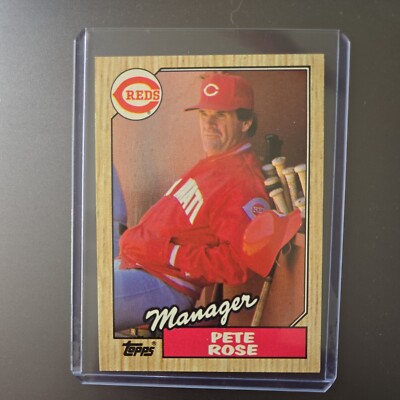 1987 Topps Pete Rose Cincinnati Reds #393 RARE Error Baseball Card | eBay