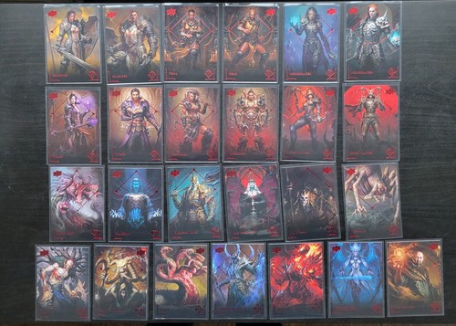 2022 Upper Deck Diablo Immortal RED Vanquisher Parallel COMPLETE SET 25 ...