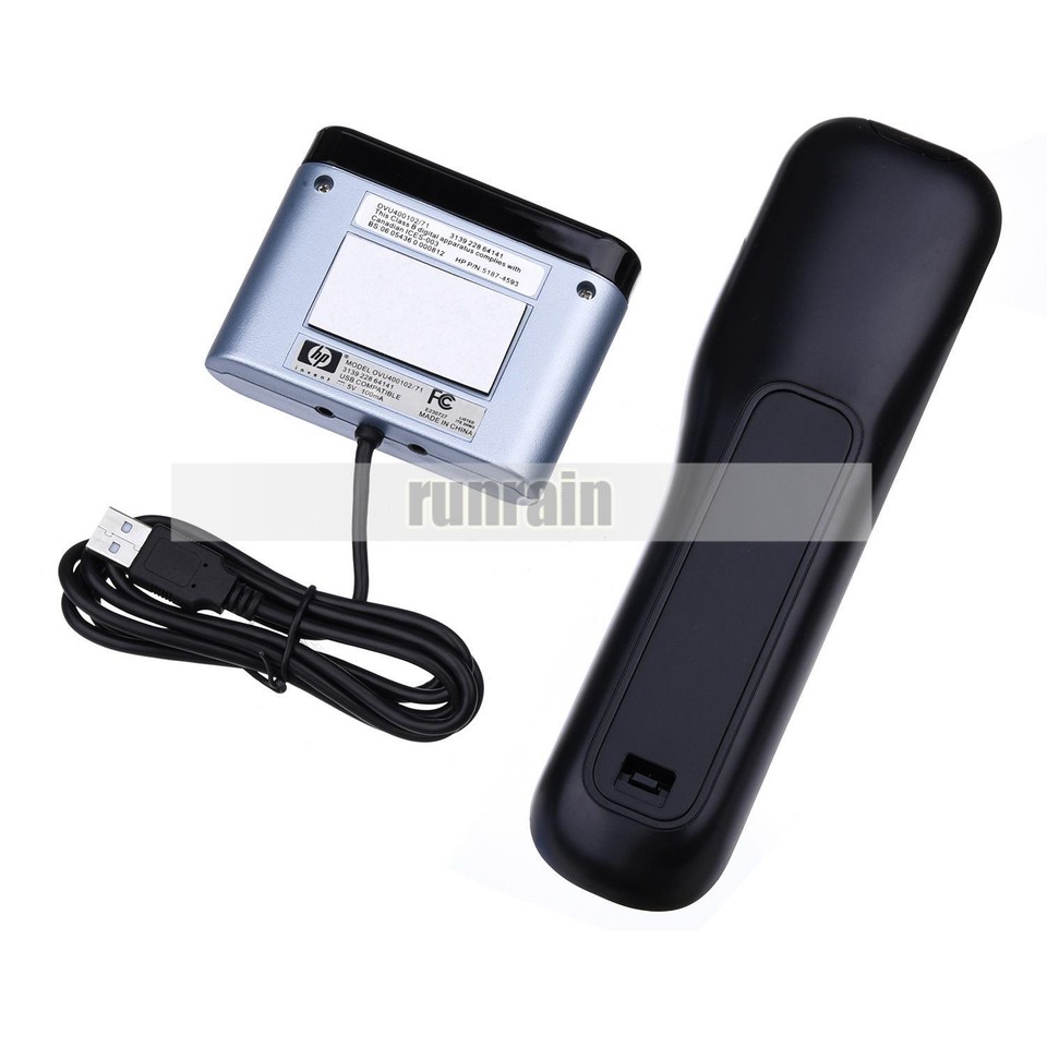 HP WMC MCE Microsoft Windows Media Center RC6 IR Remote Control USB IR ...