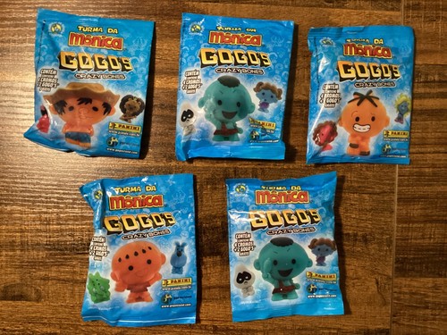 5x Sealed Gogo’s Crazy Bones Monica's Gang Brazil Packs (10 Figures+20 ...
