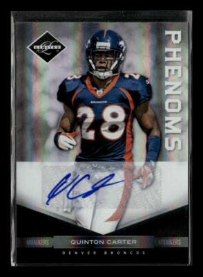2011 Panini Limited #188 Quinton Carter Monikers Autographs Silver ...