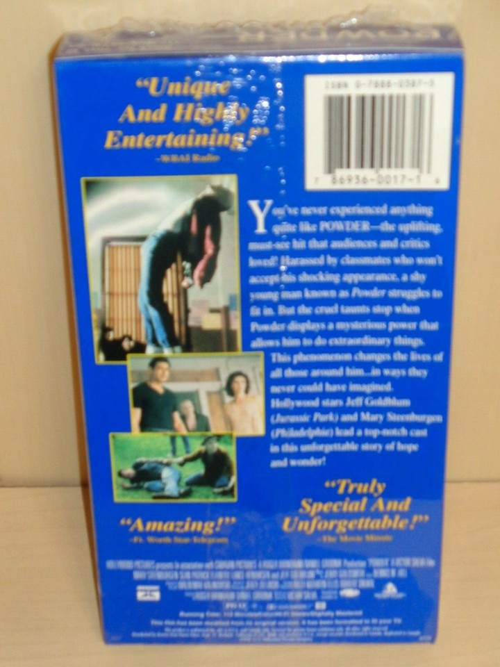 Powder (VHS, 1996) - New & Sealed! 786936001716| eBay