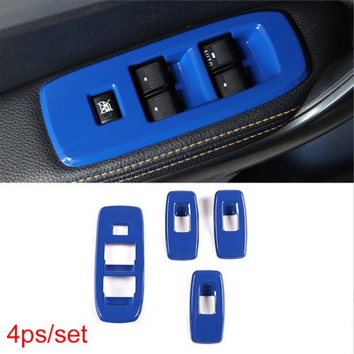 Gloss Blue Window Lift Glass Control Panel Cover 4PCS For Ford Ranger ...