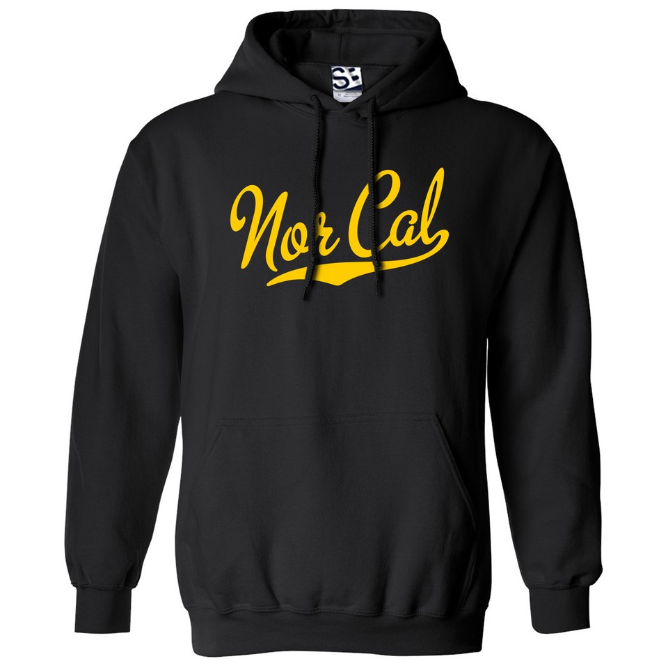 Nor Cal Script HOODIE NorCal Nocal Baseball Sports Team Jersey Hooded ...