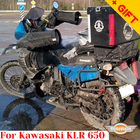 For Kawasaki KLR650 pannier rack KLR 650 KL-650A side carrier (1987 ...