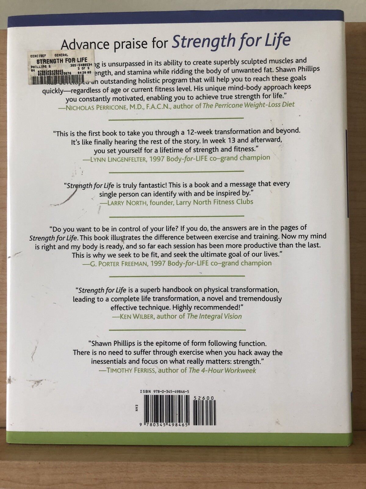 Strength for Life: The Fitness Plan for the Rest o... by Shawn Phillips ...