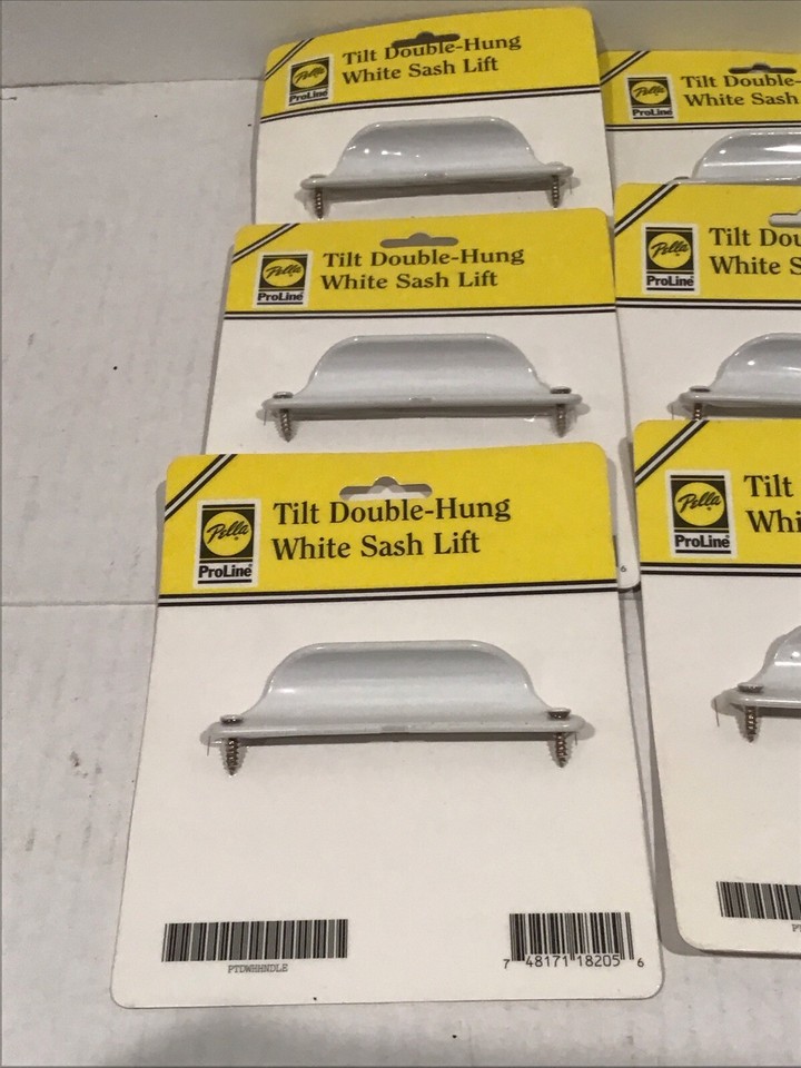 Lot of 9 Pella Proline Tilt Double-Hung White Sash Lift Window Handle ...