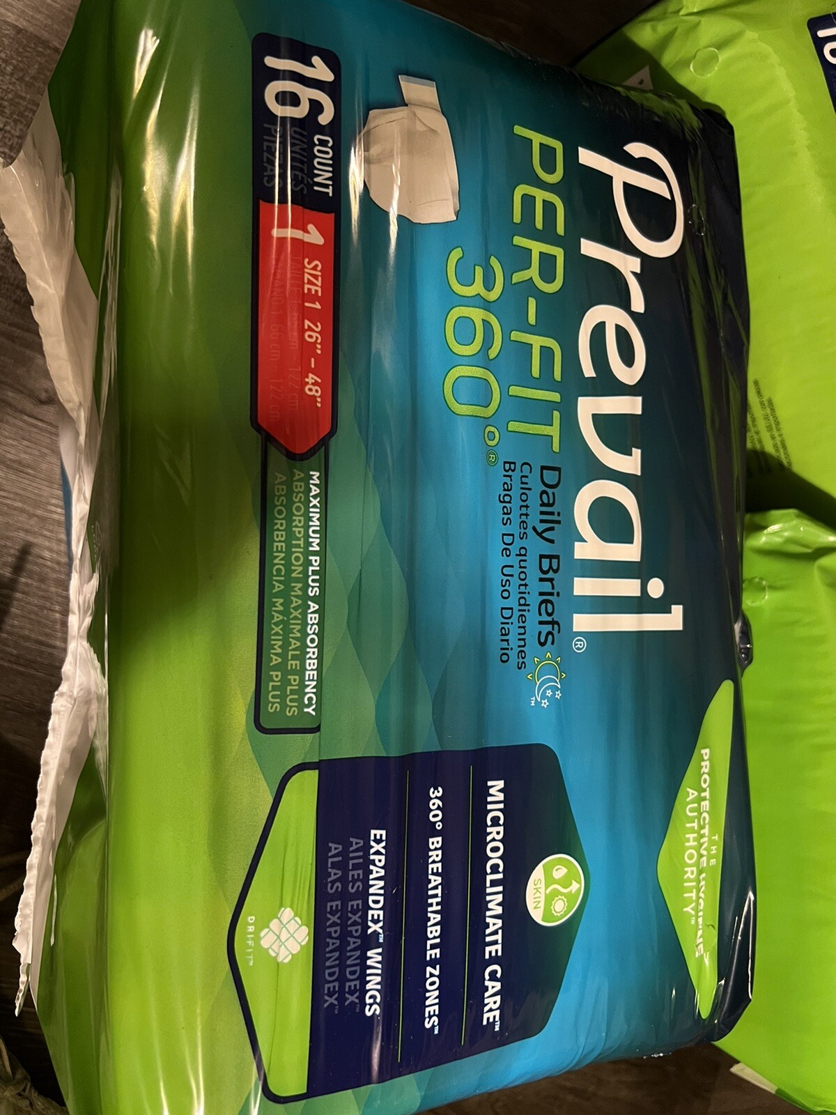 PREVAIL Per-Fit 360 Adult Daily Briefs Size 1 (26"-48") | eBay