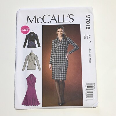 Dress & Top Size XS-M M7016 UNCUT Sewing Pattern Vintage McCalls | eBay