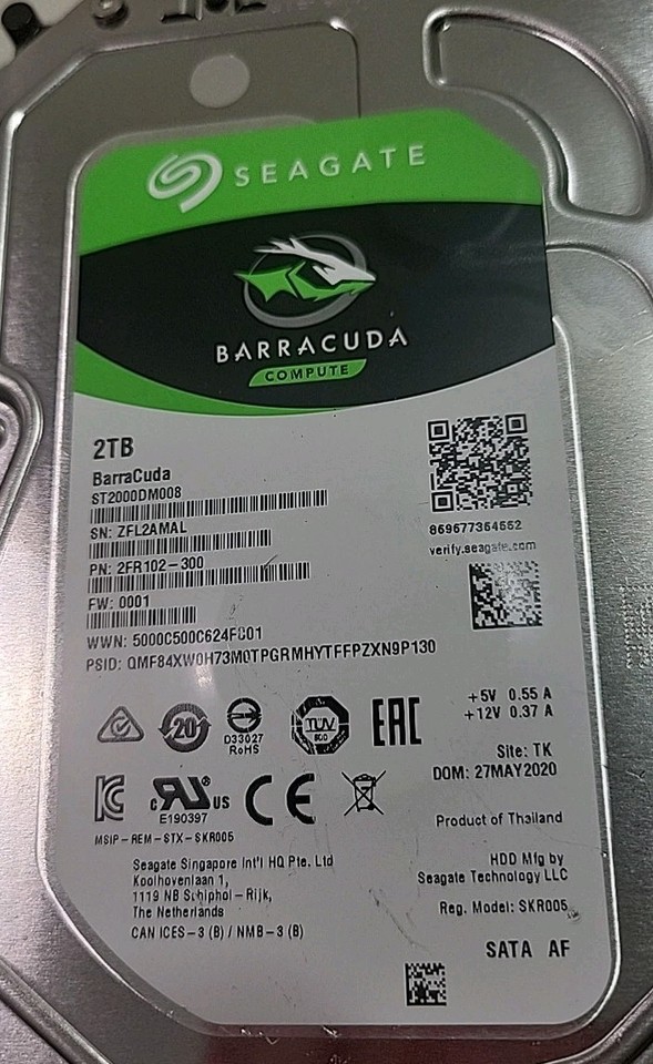 Seagate Barracuda ST2000DM008 2TB SATA AF | eBay