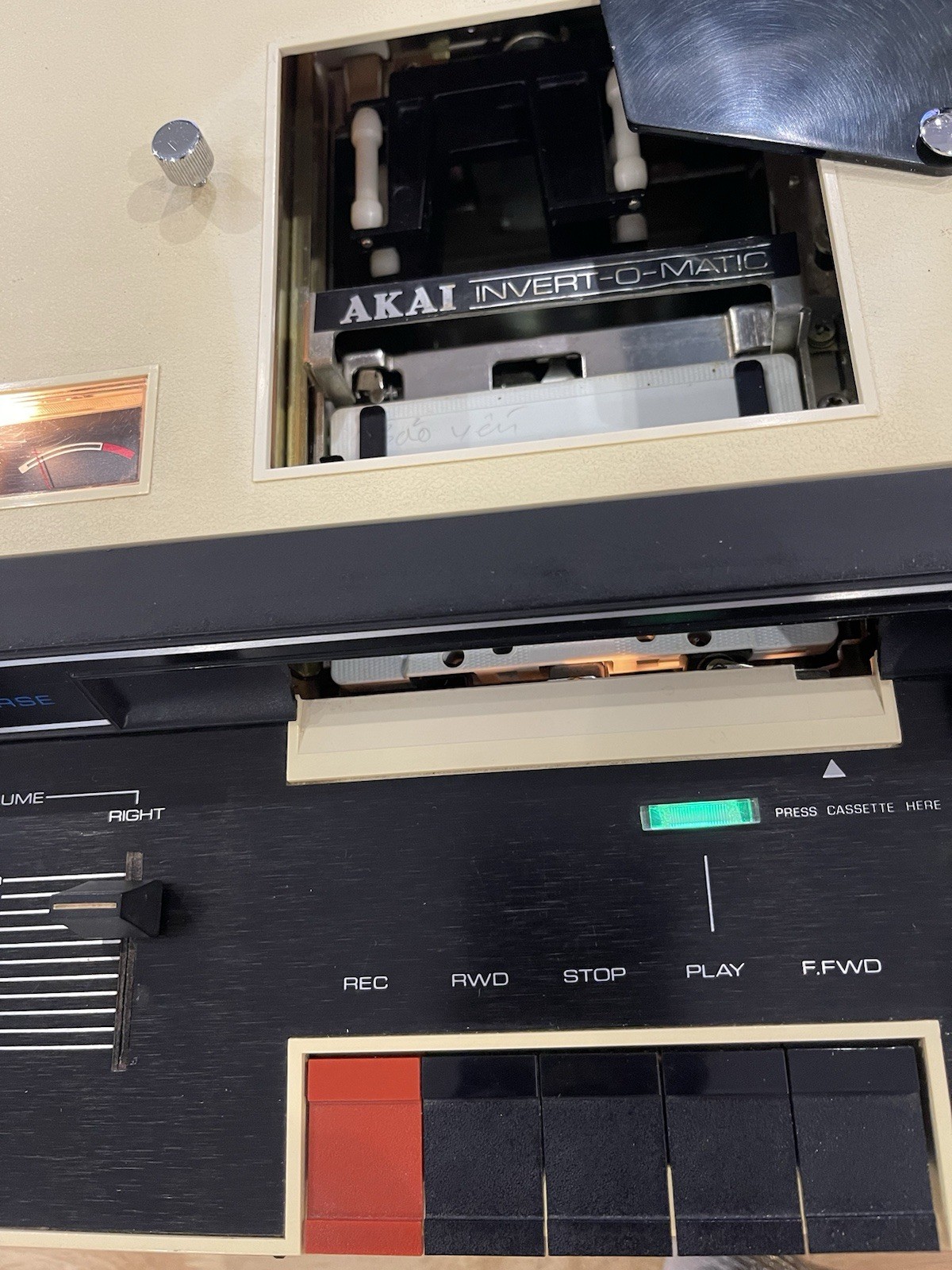 Vintage AKAI CS-50D Invert O Matic (Auto-Reverse ) Tape Flip Cassette ...