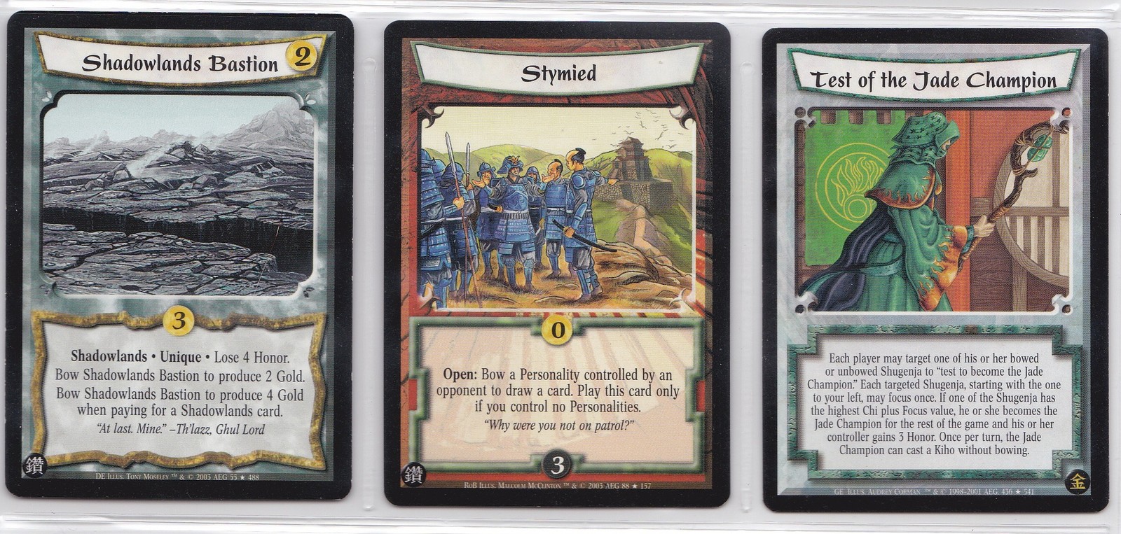 L5R - Lot of 3 cards - Rare - Legend of The Five Rings | eBay