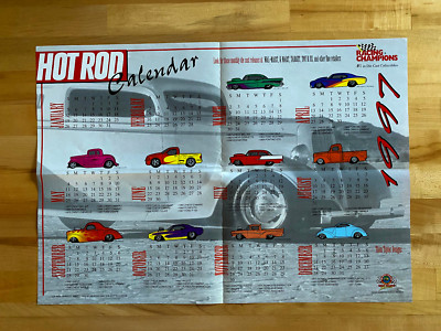 1997 Print Ad Calendar Racing Champions Hot Rod Magazine Edition | eBay