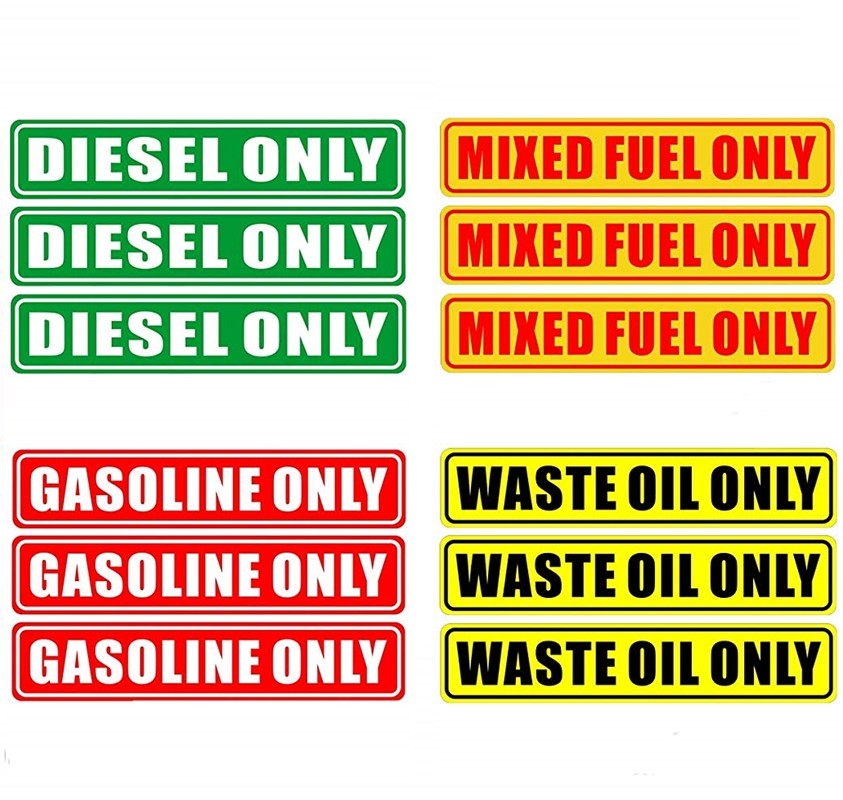 Mixed Used Oil Signs