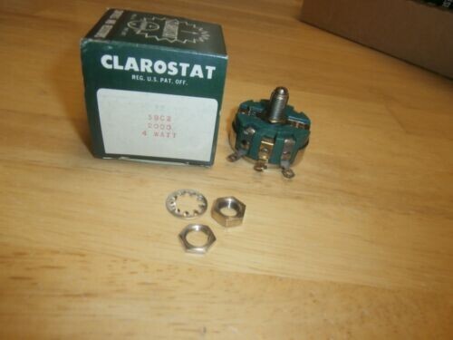 CLAROSTAT 58C2-2K OHM 4WATT WIREWOUND POTENTIOMETER ,NOS/NIB | eBay