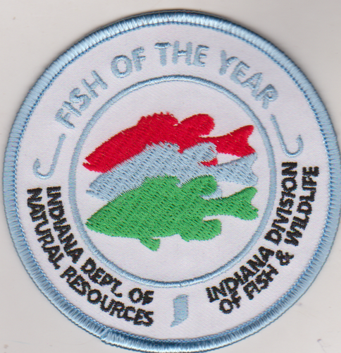IN Division of Fish & Wildlife Fish of the year patch shipped from ...