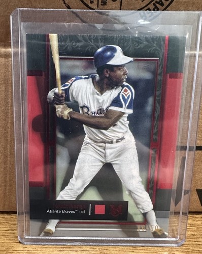 2024 Topps Museum Collection Hank Aaron Ruby Parallel # /50 | eBay